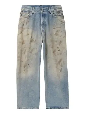 Acne Studios Straight-leg Distressed Jeans - Blue