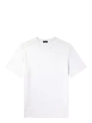 Zegna Linen-jersey T-shirt - White