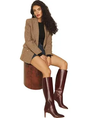 REFORMATION Gaelle Knee Boot Ruby