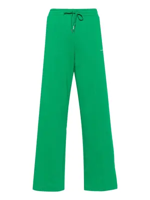 P.a.r.o.s.h Logo-embroidered Straight Trousers - Green