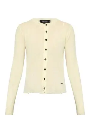 Dsquared2 Crew-neck Cardigan - Yellow