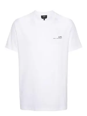 A.p.c. Logo-print Cotton T-shirt - White