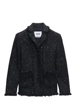 MSGM MSGM Single-Breasted Bouclé Blazer