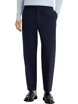 Emporio Armani Technical Seersucker Trousers - Blue