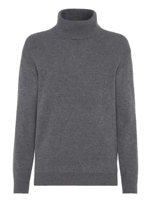 Brunello Cucinelli Roll-neck Cashmere Jumper - Grey