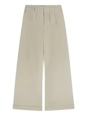PALM ANGELS GB Label Wide-Leg Trousers