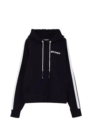 Palm Angels Fleece Track Hoodie - Black