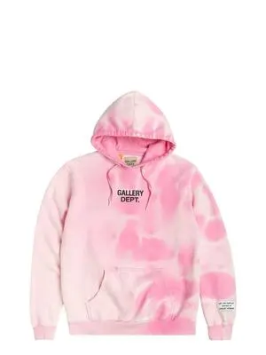 GALLERY DEPT. Sunfaded Centered Logo Hoodie - Pink
