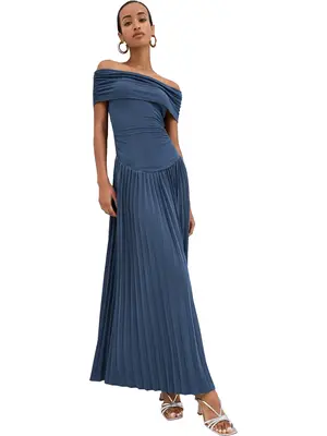 Lioness Field Of Dreams Maxi Dress - Navy
