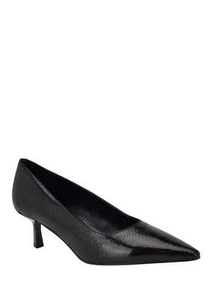 Calvin Klein Calvin Klein Kierra Pointed Toe Pumps Black Texture