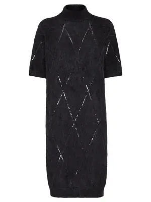 Brunello Cucinelli Sequin-embellished Dress - Black