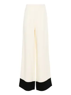 TALLER MARMO Marlene Corniche Palazzo Trousers - White