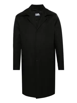 Karl Lagerfeld Single-breasted Coat - Black