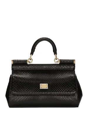 Dolce & Gabbana Small Sicily Handbag - Black