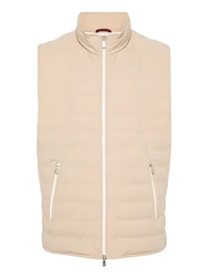 Brunello Cucinelli Padded Quilted Gilet - Neutrals