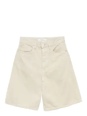 Studio Nicholson Logo-patch Cotton-blend Shorts - Neutrals