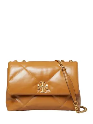 Tory Burch Kira Diamond-quilted Convertible Shoulder Bag - Brown