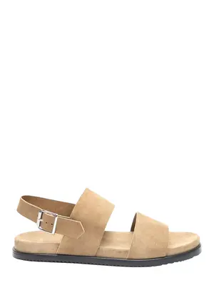 SCAROSSO Antonio Suede Sandals - Neutrals