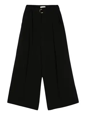 Ulla Johnson Belted Crepe Palazzo Pants - Black