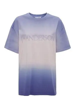 JW Anderson Gradient-effect Cotton T-shirt - Purple