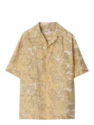 Burberry Ivy Silk Shirt - Neutrals