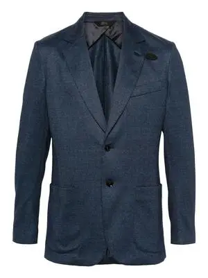 Brioni Notched-lapels Single-breasted Blazer - Blue