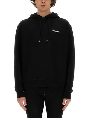 Dsquared2 Relaxed-fit Crewneck Sweatshirt - Black