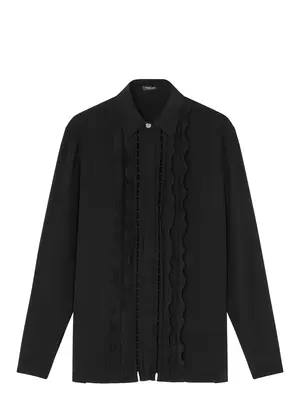 VERSACE Versace Ruffled Silk Shirt
