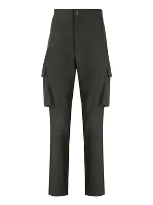 Givenchy Straight-leg Wool Cargo Trousers - Green
