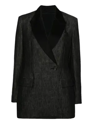 Brunello Cucinelli Double-breasted Blazer - Black