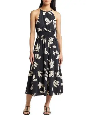 LOVEAPPELLA Loveappella Floral Print Maxi Dress
