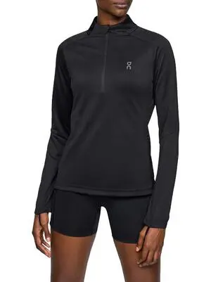 On Climate Quarter Zip Running Top - Black