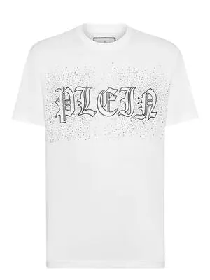 Philipp Plein Logo-embellished Cotton T-shirt - White
