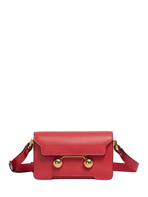 Marni Trunkaroo Leather Shoulder Bag - Orange