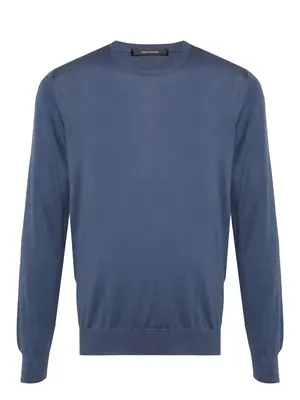 Tagliatore Crew-neck Jumper - Blue