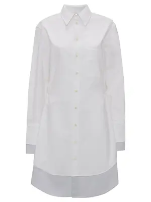 JW Anderson Long-sleeve Shirt Dress - White