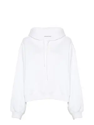 Alexander Wang Logo-print Hoodie - White