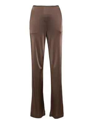 Helmut Lang Fluid Straight-leg Trousers - Brown