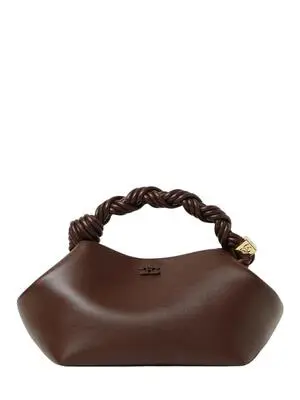 GANNI Twisted Handle Handbag - Brown
