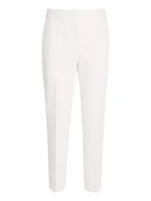 Max Mara Cropped Slim Trousers - White