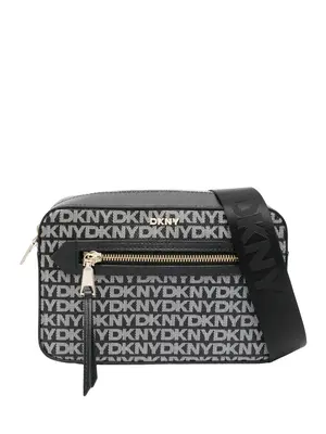 Dkny Bryant Ave Monogram Crossbody Bag - Black