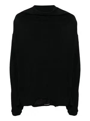 UNDERCOVERISM Upside-down Long-sleeved T-shirt - Black