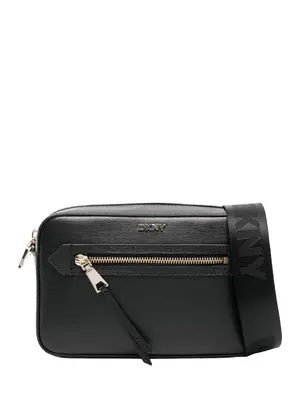 Dkny Logo-lettering Cross Body Bag - Black