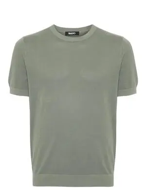 ERALDO Piqué Cotton T-shirt - Green