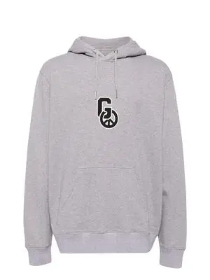 Givenchy Graphic-print Cotton Hoodie - Grey