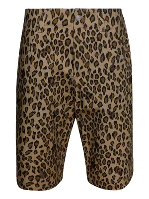 BLUEMARBLE Leopard-print Cotton Shorts - Neutrals