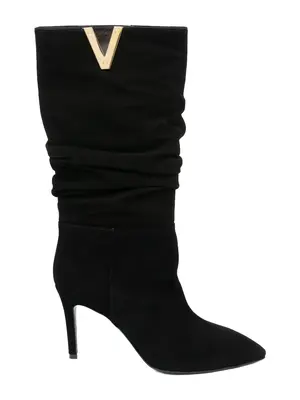 VIA ROMA 15 Via Roma 15 V-Plaque Mid-Calf Boots