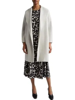 Max Mara Max Mara Messi Virgin Wool Coat Medium Grey