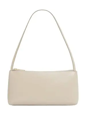MANSUR GAVRIEL Gaia Leather Shoulder Bag Light Grey