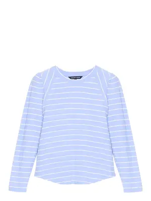 Veronica Beard Veronica Beard Mason Baseball Tee Whitehydrangea